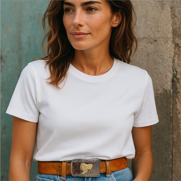 Accessories | Cowgirl Beltcamel Colored Belt With Silver Bucklewith ...